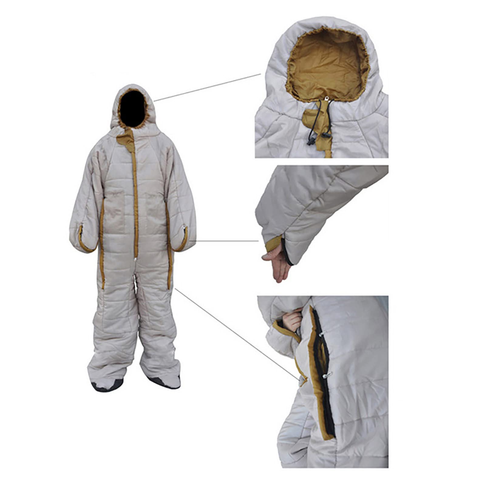 Amazon | 着たまま動きまわることの出来るあったか寝袋 防災グッズ